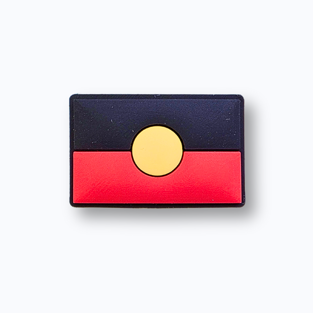 Aboriginal Flag Charm || The Ugly Socks